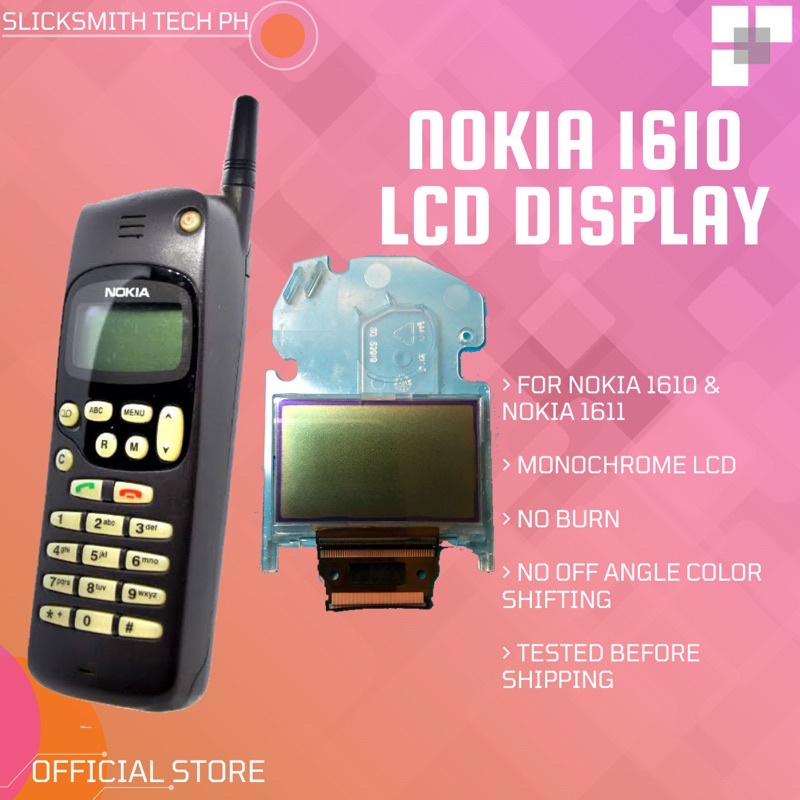 Nokia 1610 LCD Replacement | Original Nokia Parts | Shopee Philippines