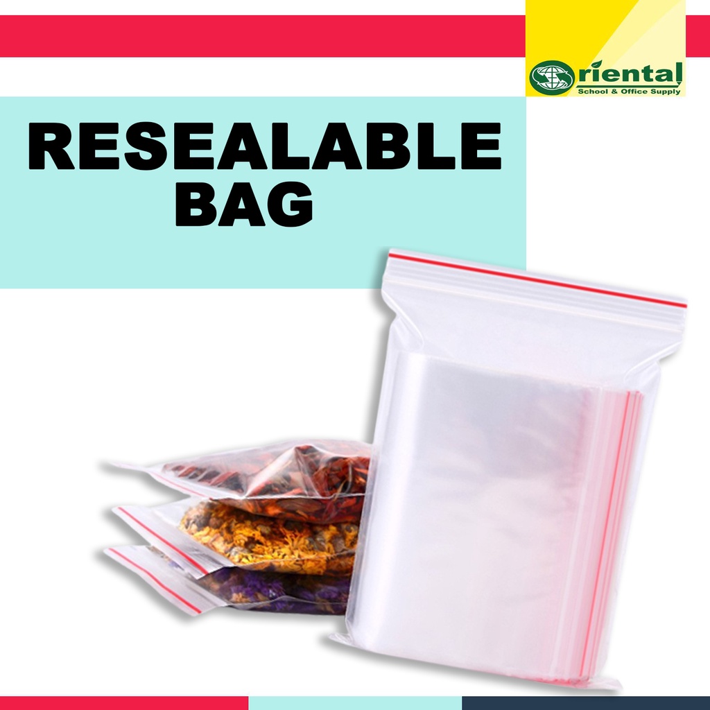 Quick Seal Ziplock Style Reselabale Transparent Clear Plastic Bag Food ...