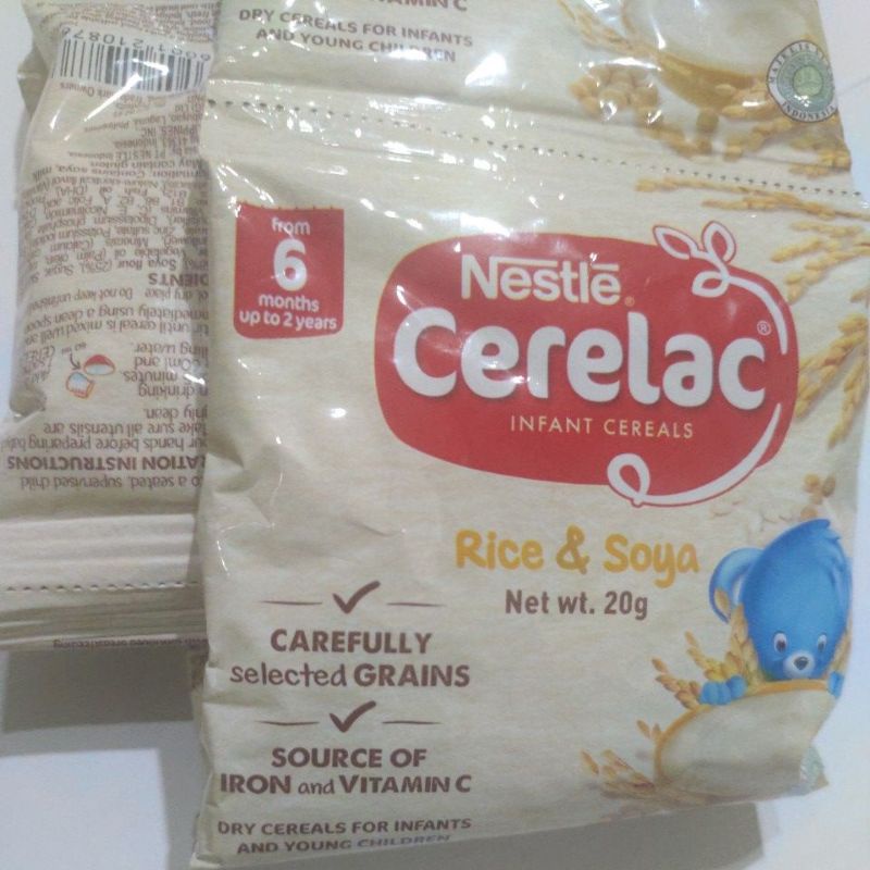 Nestle cerelac infant cereals 20grams rice and soya | Shopee Philippines