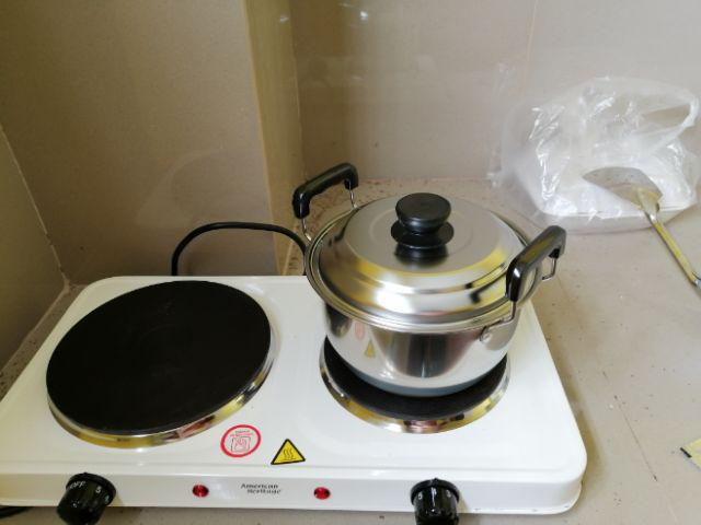 American Heritage Double Hot Plate Electric Stove HEHP-458 | Shopee ...
