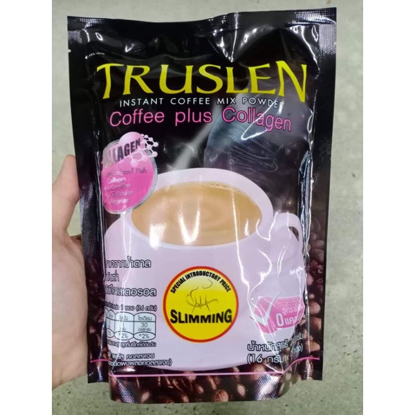 240g Truslen Instant Coffee Mix Powder Coffee plus Collagen 16g x 15 ...