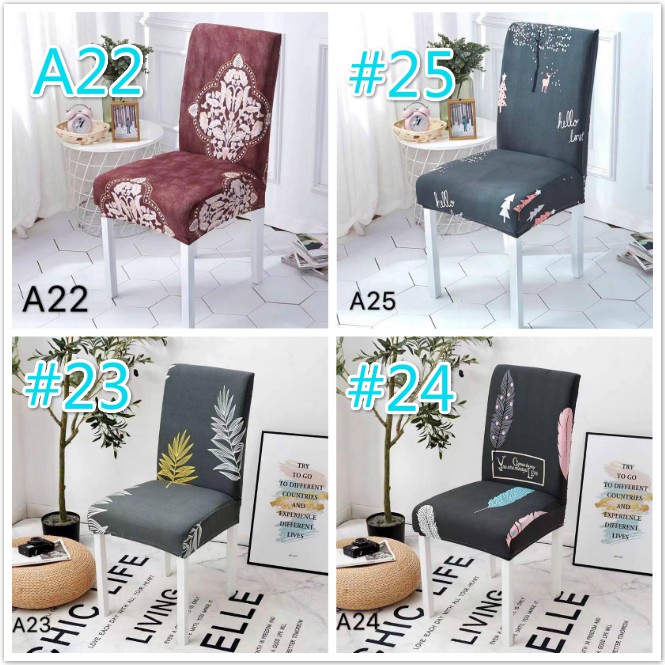 BLOS Elastic Half Chair Cover 1pc New Design | Shopee Philippines