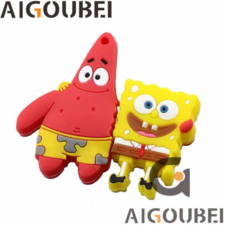 [Daram Stoke] Silicone SpongeBob Patrick Computer Pen Drive Thumb ...