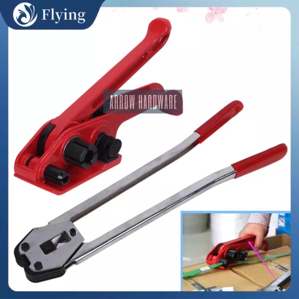 Strap Tensioner & Sealer For PP/PET Plastic Strap Manual Strapping Sealing Packing Tool Set ...