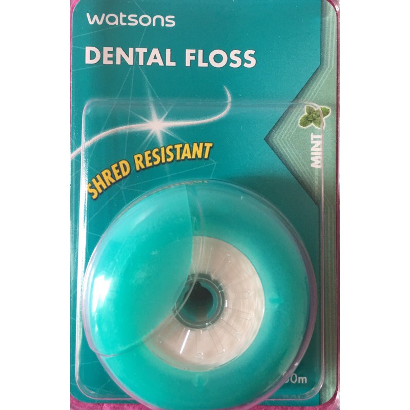 WATSONS DENTAL FLOSS 50m [Mint] | Shopee Philippines