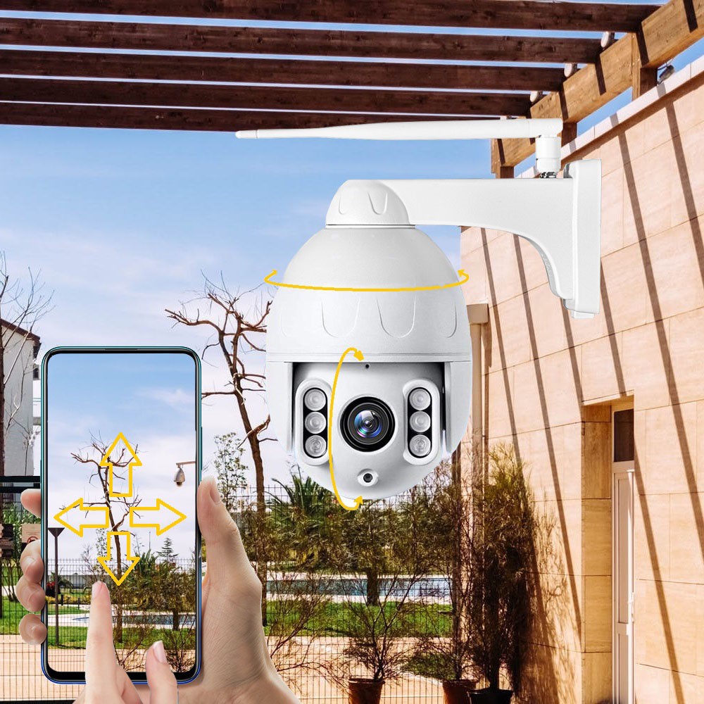 1080P PTZ Speed Dome WIFI IP Camera outdoor Night Vision CCTV Security ...