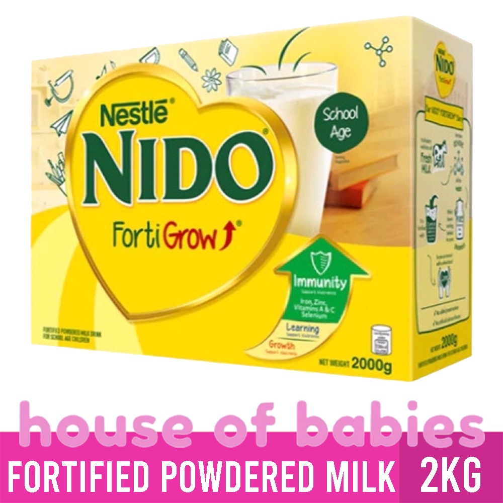 NIDO FORTIGROW 2kg Fortified Powdered Milk Drink | Shopee Philippines