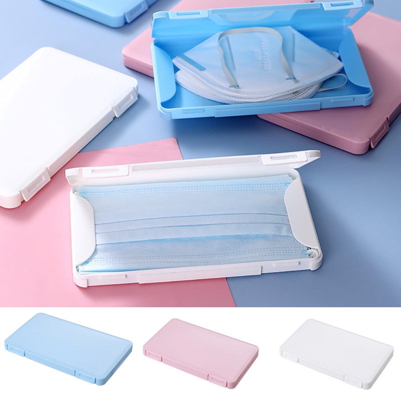 Portable Dustproof Mask Case Face Masks case Container Safe Pollution ...