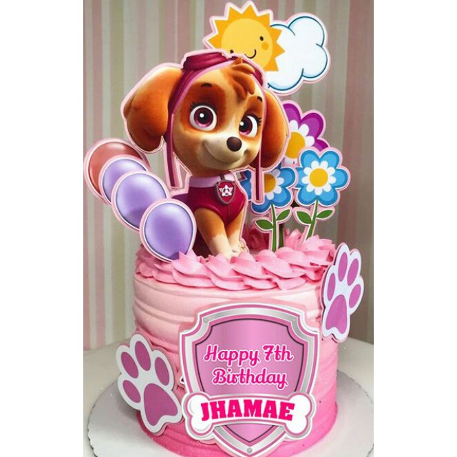 PAW PATROL SKYE Cake Topper Set | Shopee Philippines