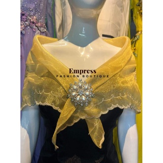 Alampay Filipiniana Shawl W/ BROOCH PIN | Shopee Philippines