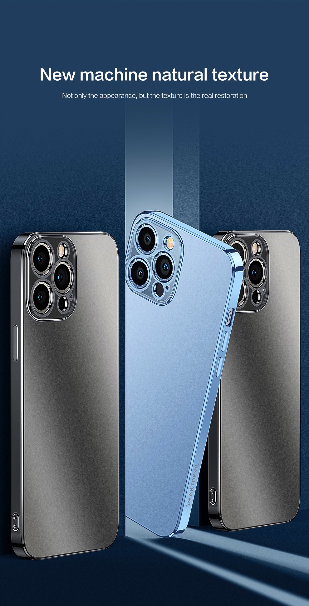 Smart Devil Plating Ultra-Thin Matte Phone Case For Iphone 13 Pro Max ...