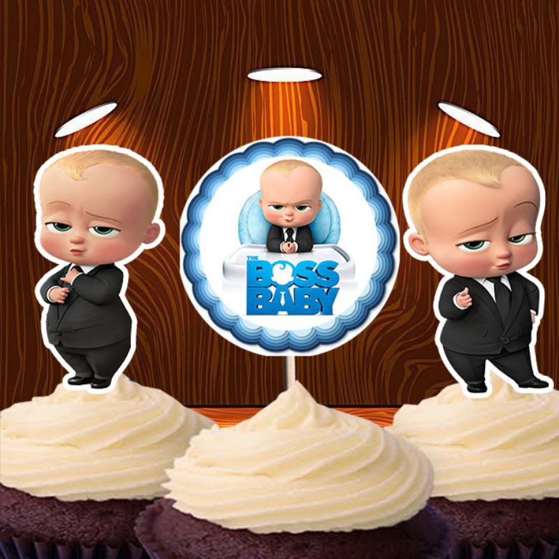 Baby Boss Cupcake Topper 24pcs | Shopee Philippines