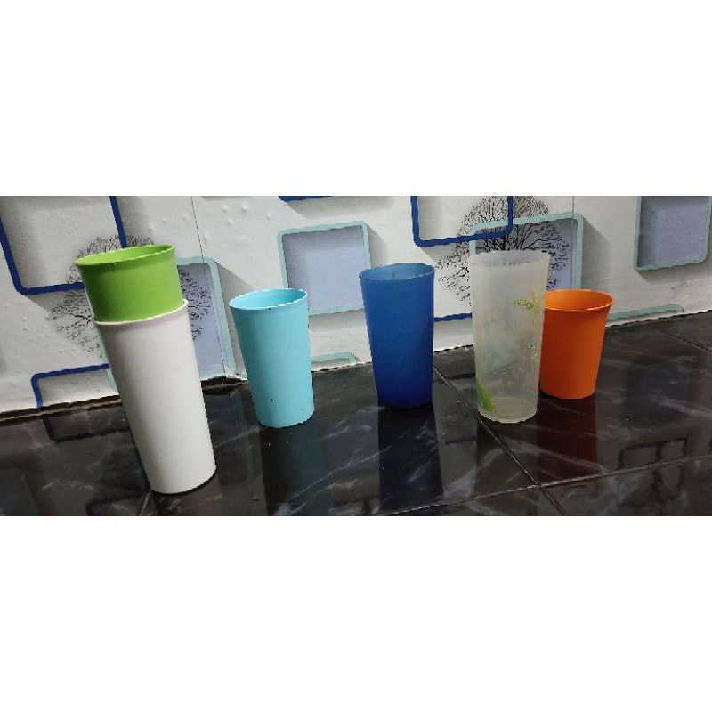 Tupperware Glass Package Contents 6 Without preloved Lid | Shopee ...