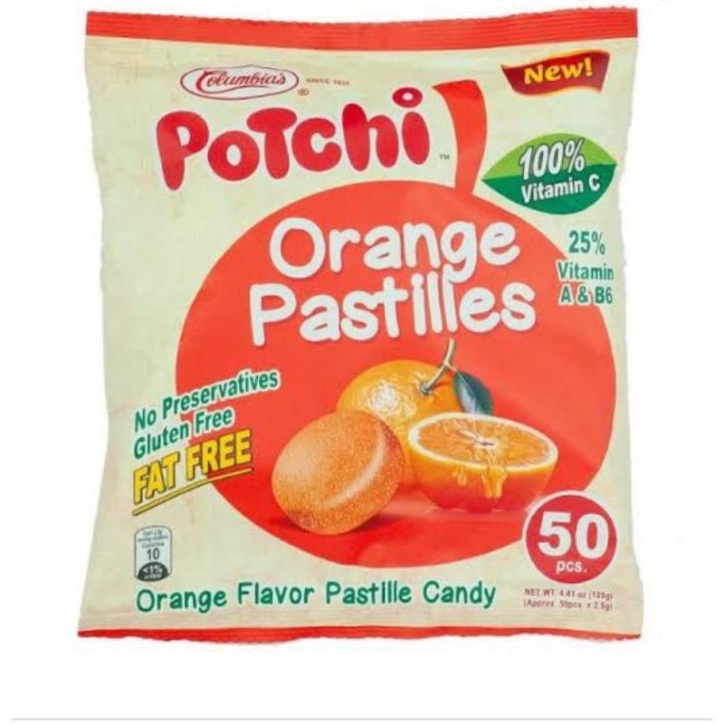 Columbia's Potchi Orange Pastilles 50's (125g) | Shopee Philippines