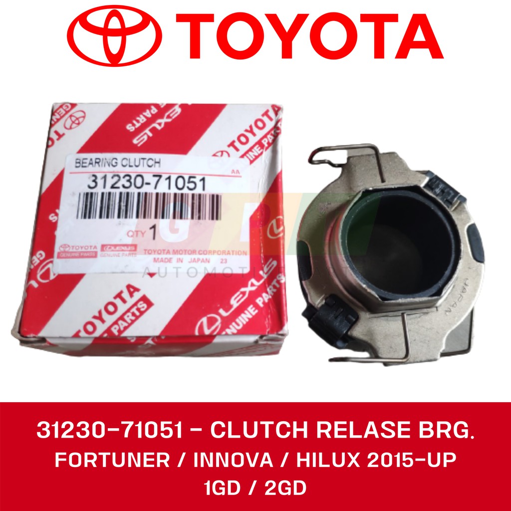 Clutch Release Bearing for Toyota Innova, Fortuner 1GD / 2GD 2016-2019 ...