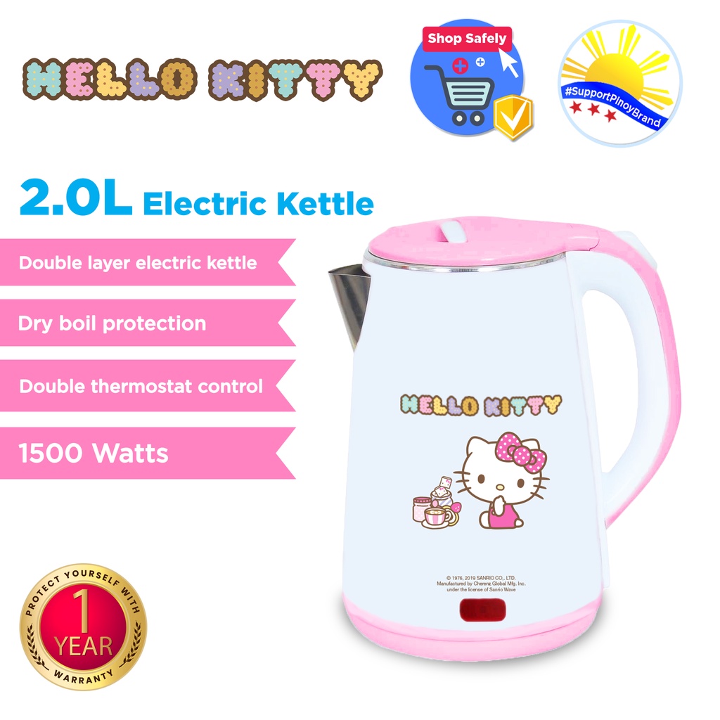 Tough Mama CLJK2-1 Hello Kitty Electric Kettle Double Layer 2L Electric ...