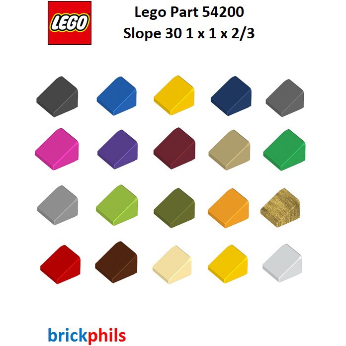 Lego Part 54200 - Slope 30 1 x 1 x 2/3 (10pcs per Lot) | Shopee Philippines