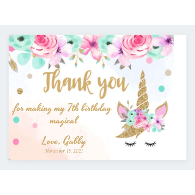 Souvenir Sticker (50pcs.) | Any Theme | Free Layout | Shopee Philippines