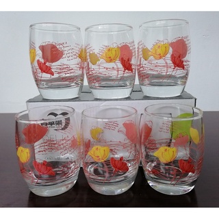 Delisoga Deli Glassware Glass Transparent Drinking Set 6pcs 210mL 8cm ...