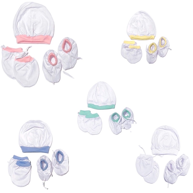 BONET SET (MITTENS BOOTIES BONET) kapot | Shopee Philippines