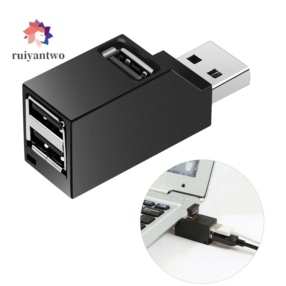 【RPH】Hub Splitter 3 Port USB 2.0 High Speed untuk PC / Laptop | Shopee ...