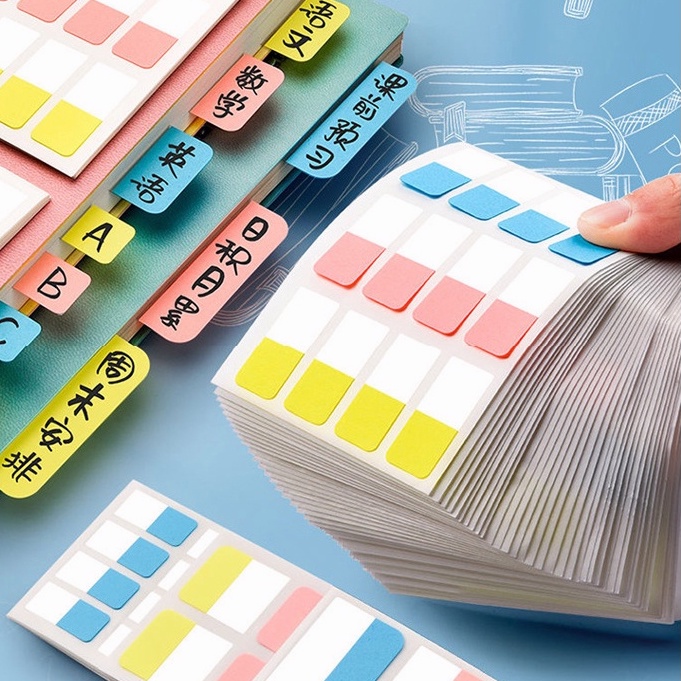 30/60/120 Sheets Korean Index Sticky Notes Transparent Writable ...