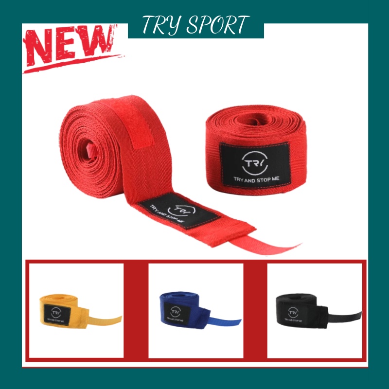 TRY Professional 5M Hand wraps for Boxing Kickboxing Thai MMA 1 Pair ...