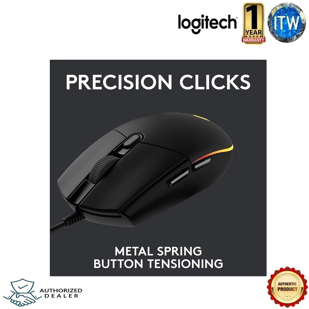 Logitech G102 LIGHTSYNC 2nd Gen Gaming Mouse Buttons 8000, 59% OFF