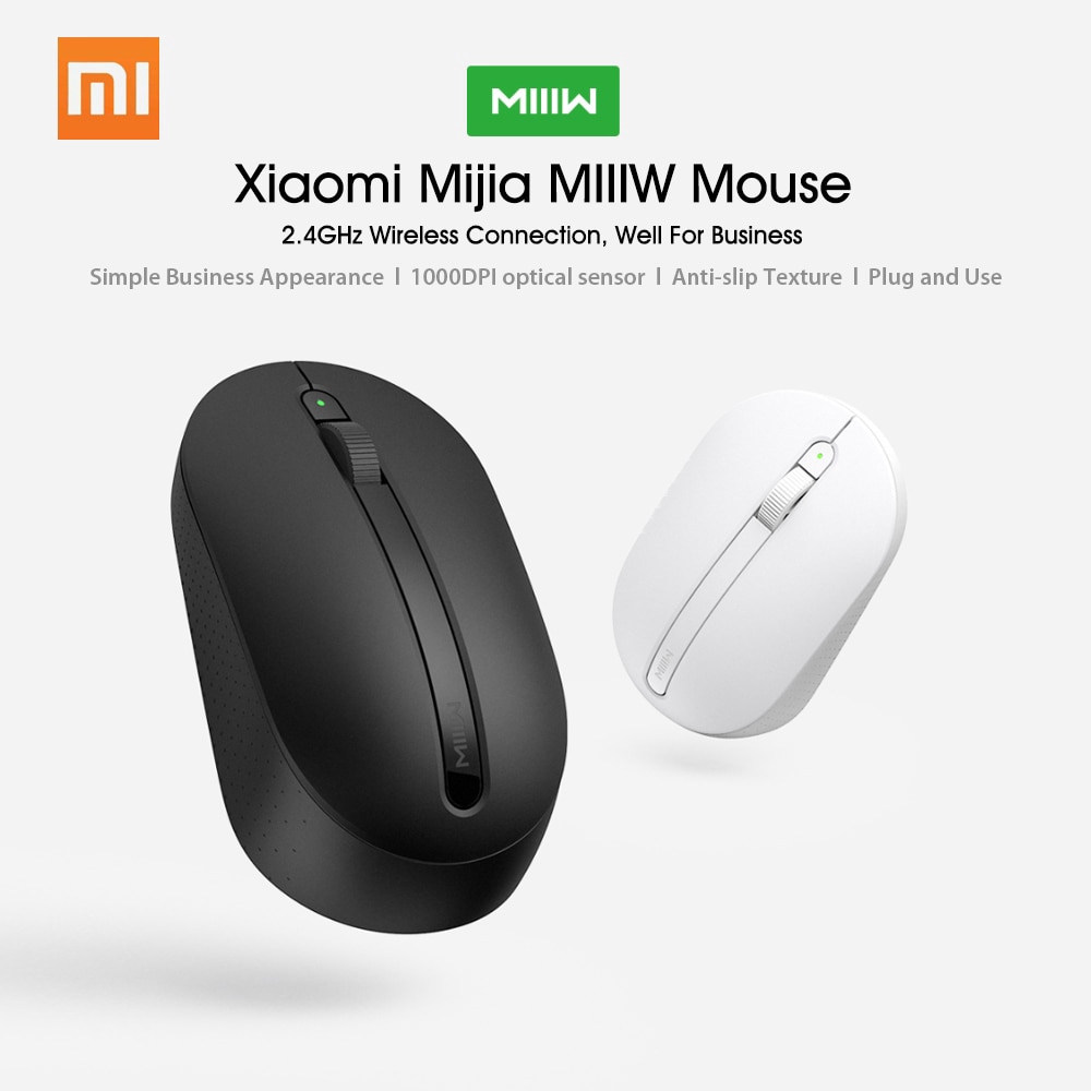 Xiaomi MIIIW 2.4GHz Wireless Mouse 1000DPI Mouse Gamer for Home Office ...