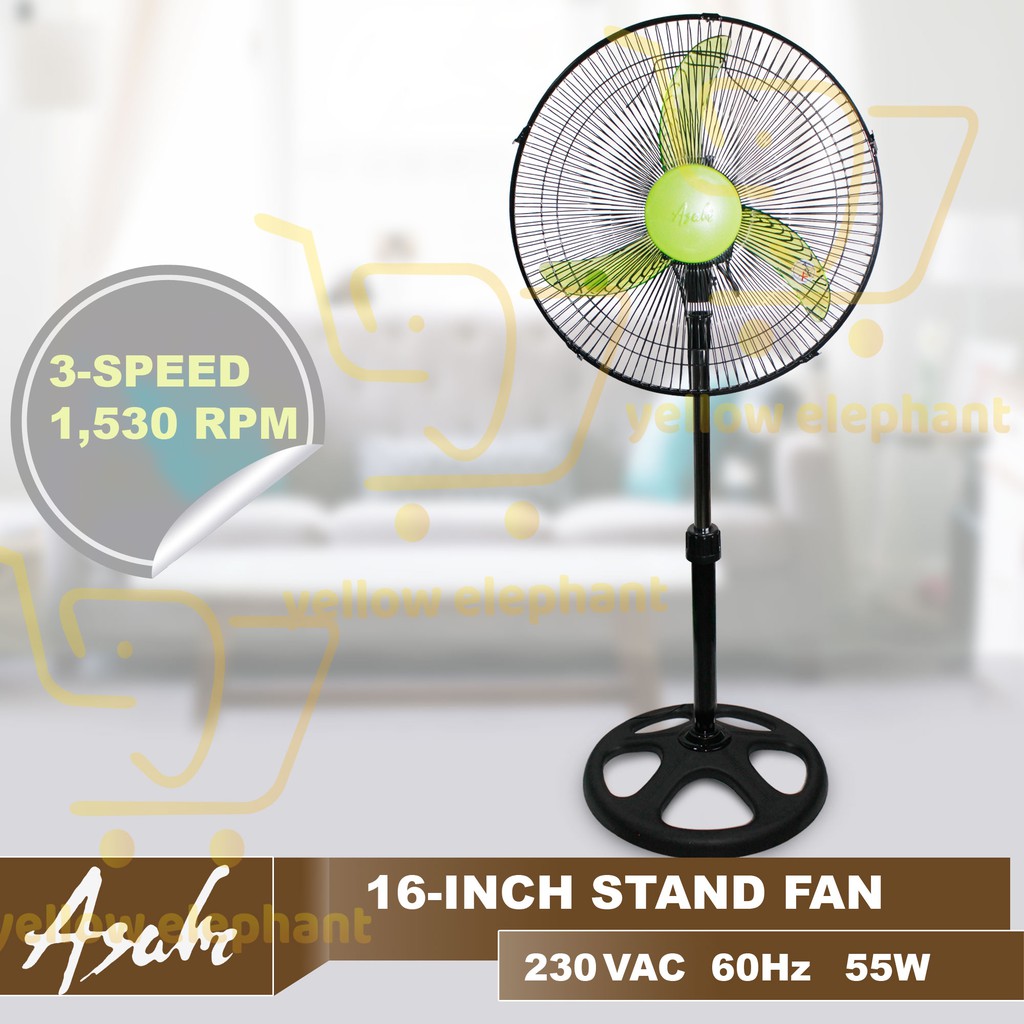 Asahi Standfan 16 inches (55W) - Yellow Elephant Everyday Low Price ...