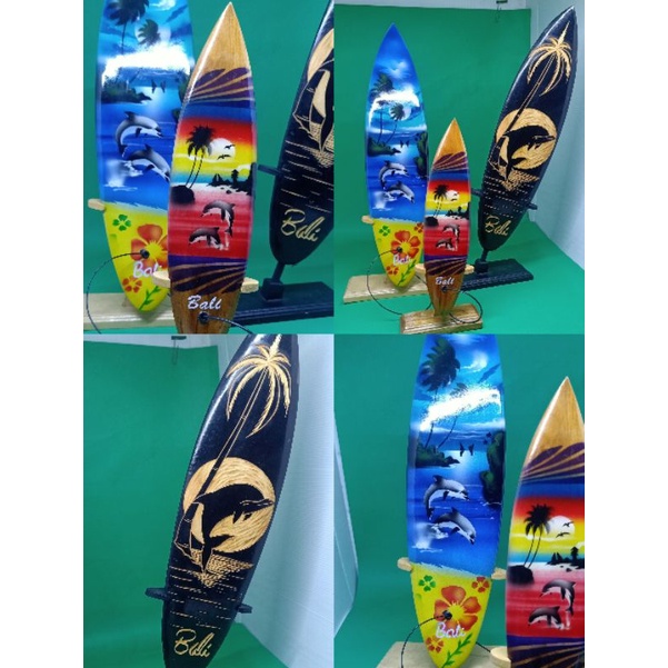 Original Bali Surfboard Miniature Display Table Decoration | Shopee ...