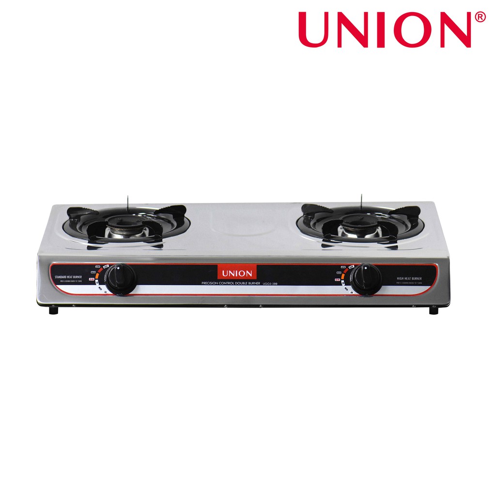 Union UGGS-200 Double Burner Stainless Top Gas Stove | Shopee Philippines