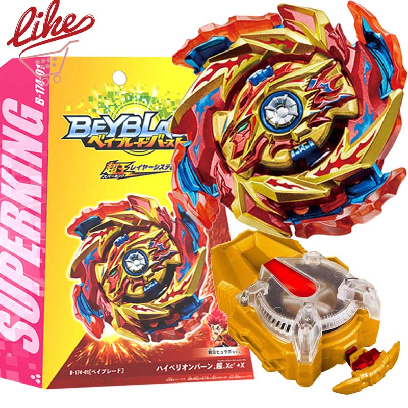 (Red Beyblade) Laike Beyblade Burst Flame B174 SuperKing Booster Single ...