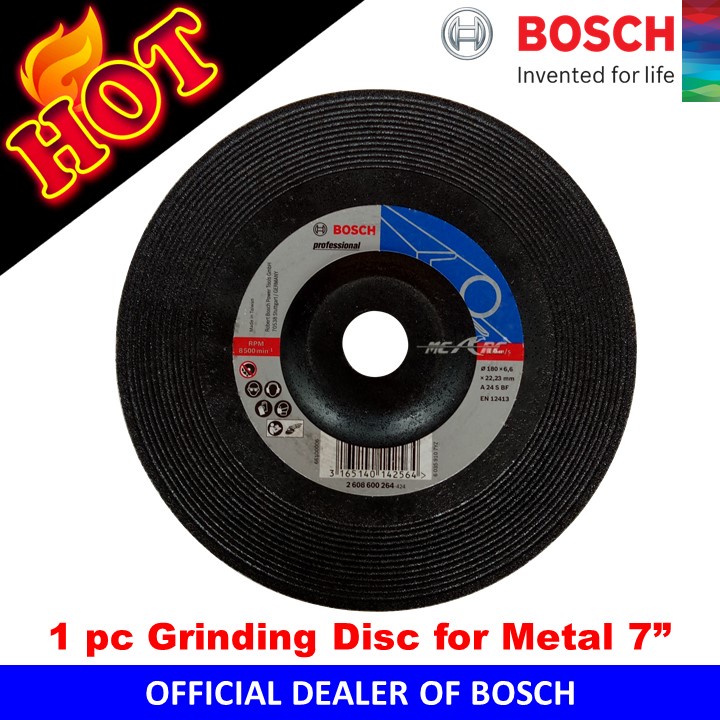 Bosch 7" Grinding Disc for Metal | Shopee Philippines