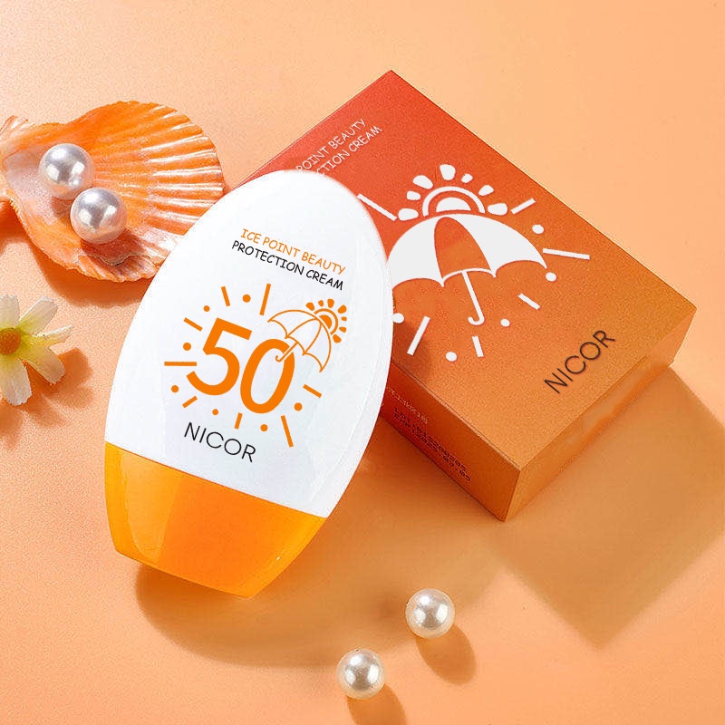 NICOR SPF 50 Physical Sunscreen Ice Point Beauty Sun Protection Cream ...
