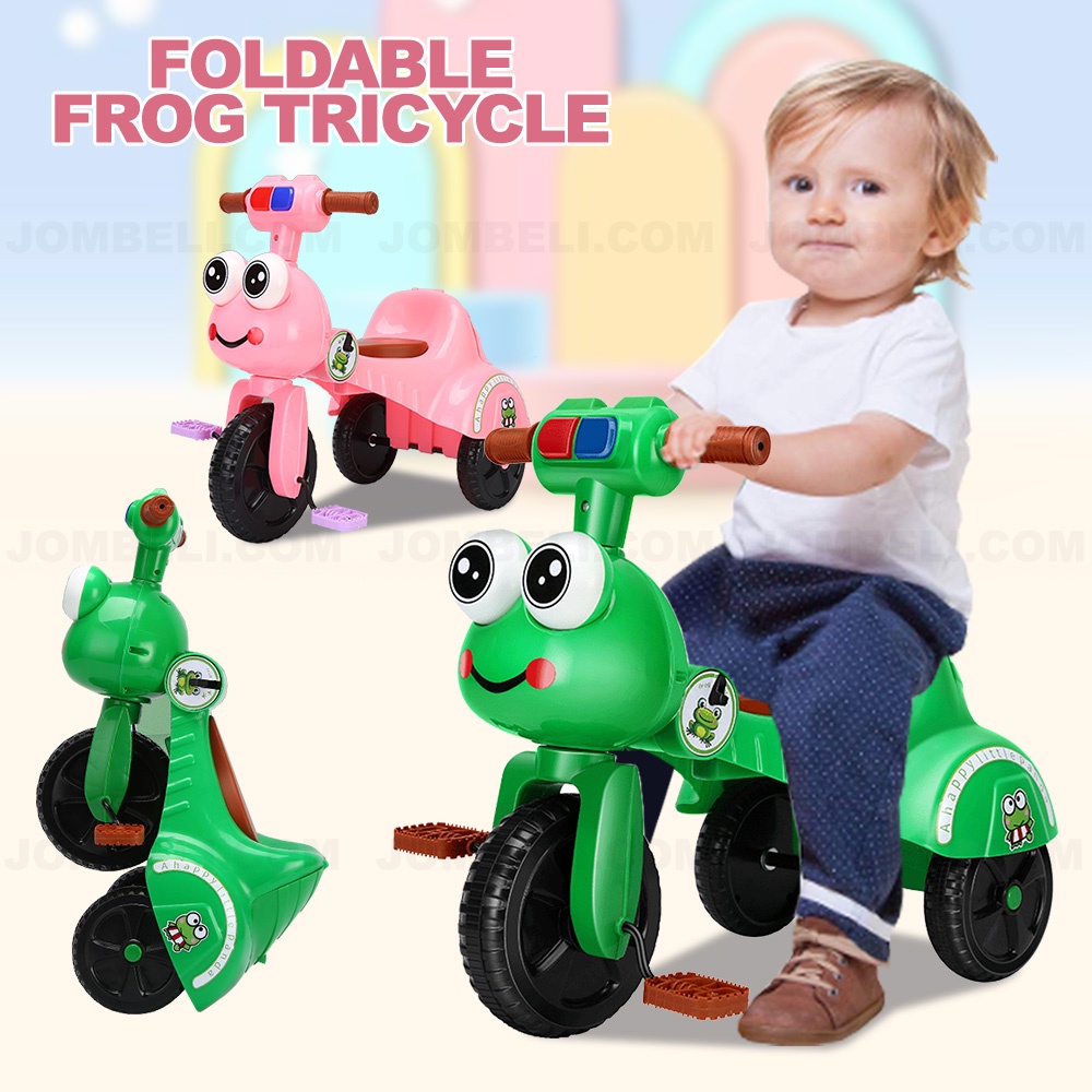 FOLDABLE FROG TRICYCLE Kids 3 Wheel Tricycle Frog Tricycle For Kids ...