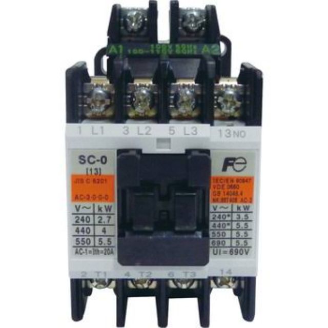 FUJI MAGNETIC CONTACTOR SC-0. STANDARD TYPE. NO CASE COVER. NO THERMAL RELAY | Shopee Philippines
