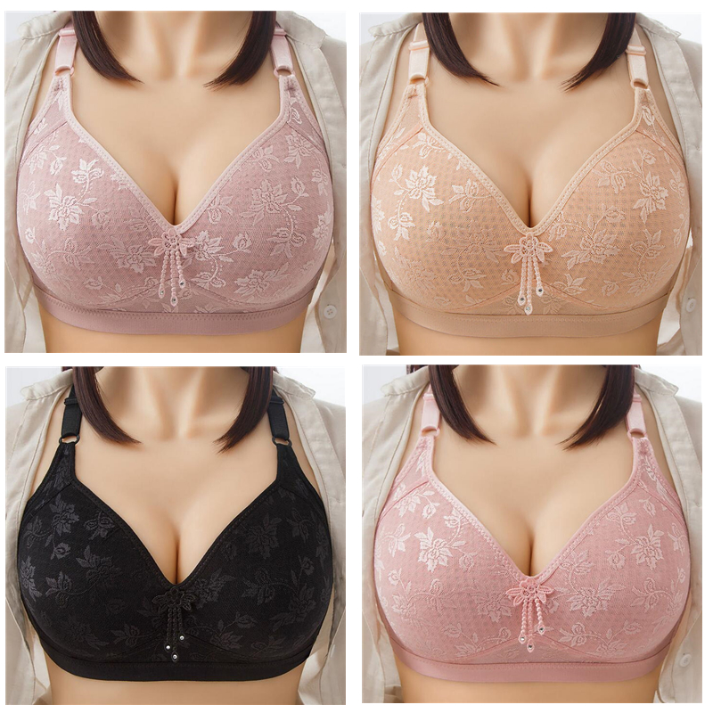 Big Size Bra 38 46 B C Cup No Padding Cooling Breathable Soft Bra