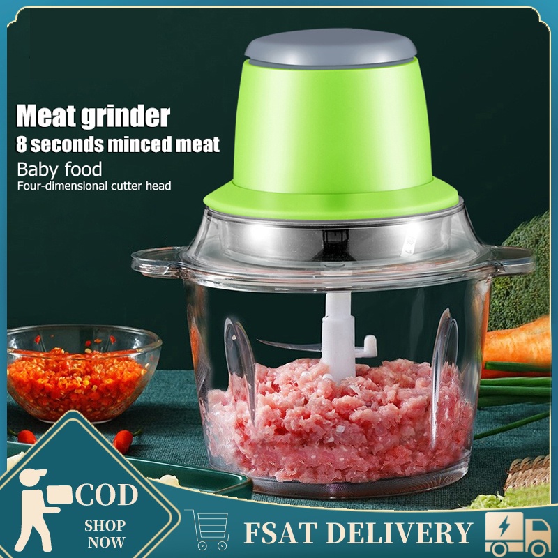 Meat grinder 2L capacity electric 220w high power power stainless steel ...