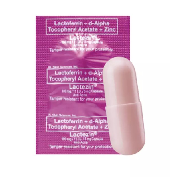 Lactezin Anti-Acne 16 capsules (Lactoferrin + Vitamin E + Zinc ...
