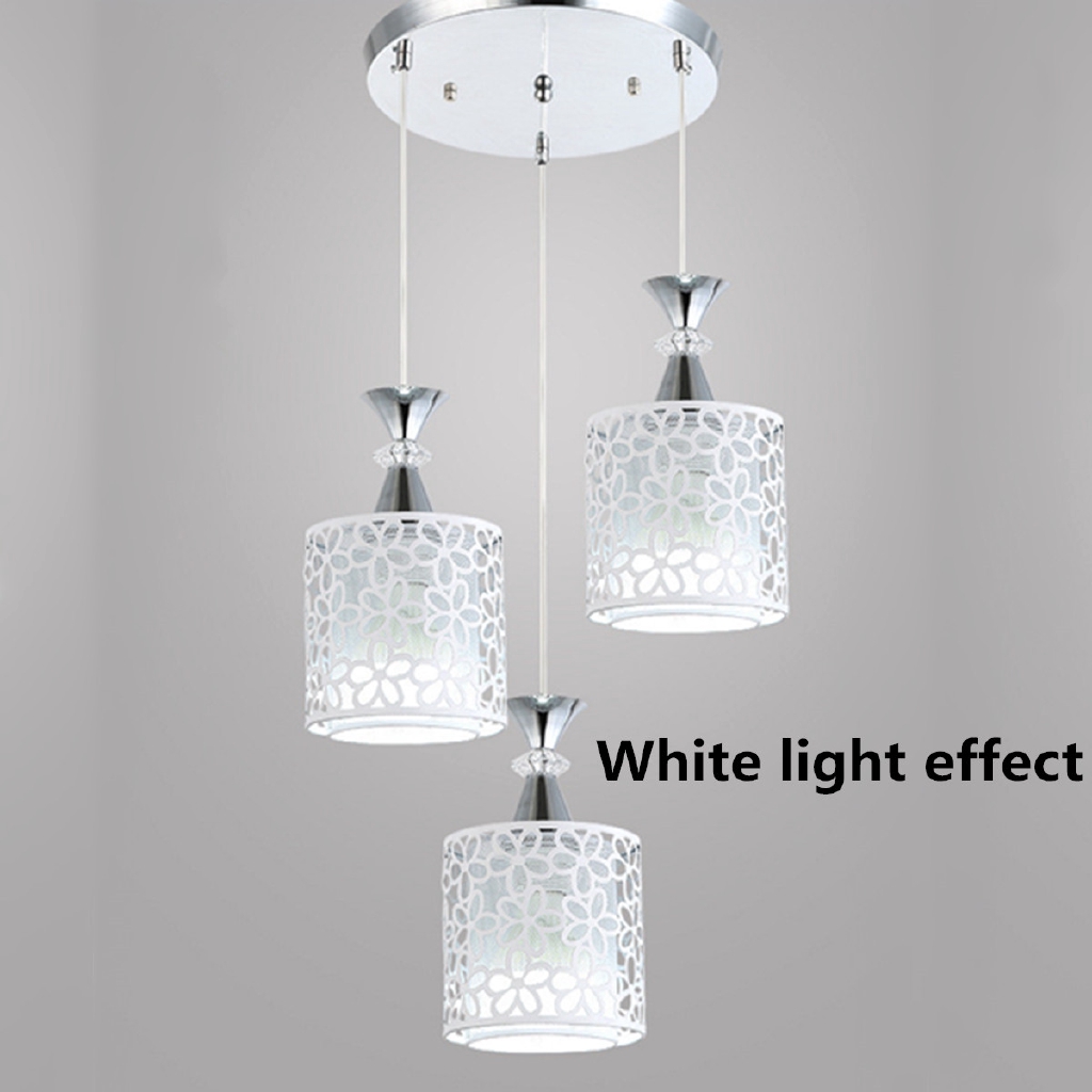 3 lamps Modern petal ceiling lamp LED pendant lamp Catering crystal ...