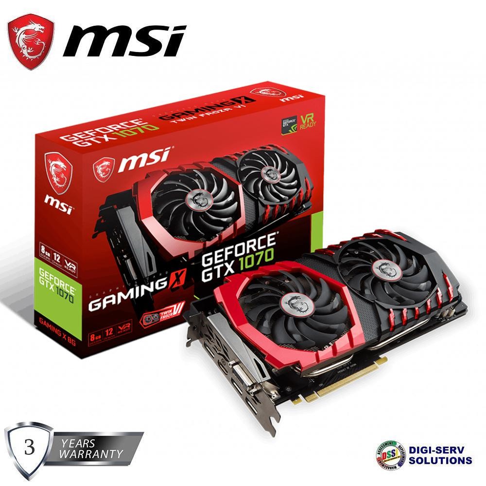 MSI Gaming GeForce GTX 1070 8GB GDDR5 Gaming Graphics Card (GTX 1070 ...