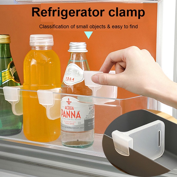 (COD)Refrigerator Partition Divider Storage Rack, Freely Adjustable ...
