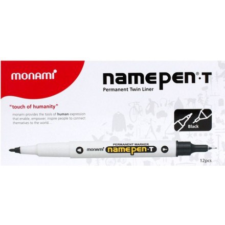 Monami Name Pen T Twin Type 12pcs | Shopee Philippines