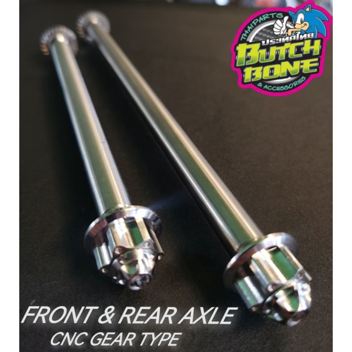 FRONT AND REAR AXLE RAIDER 150/WAVE 100-125 (GOLD-WHITEGOLD-TITANIUM ...