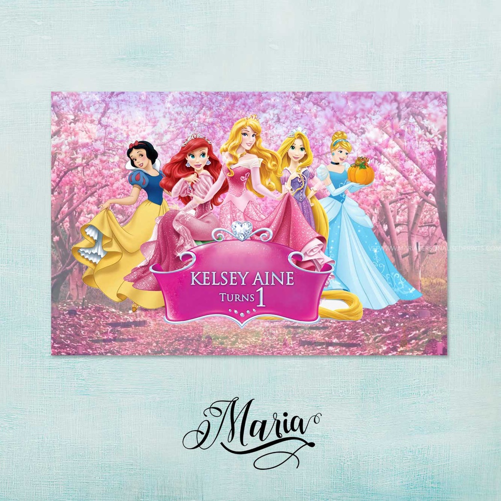 Disney Princess Banner Personalized | Shopee Philippines