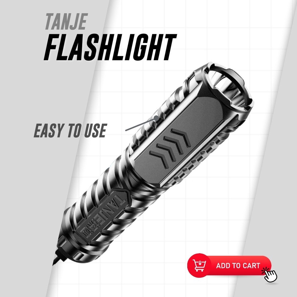 Handy Man Original TANJE Flashlight Special Forces Strong Light ...
