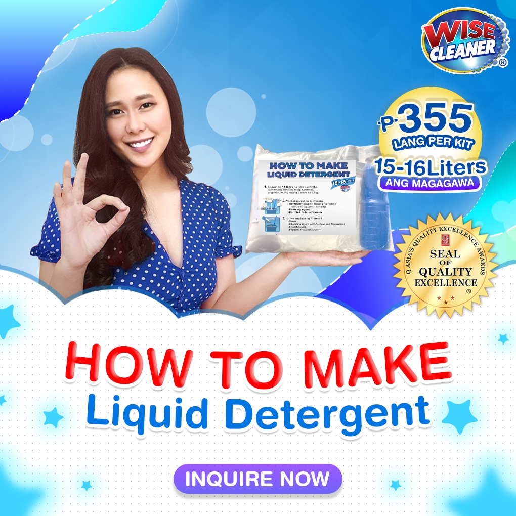 WISE CLEANER DIY LIQUID DETERGENT KIT | Shopee Philippines