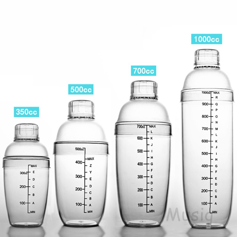 Acrylic Milk Tea Cocktail Shaker with Measure label | Shopee Philippines