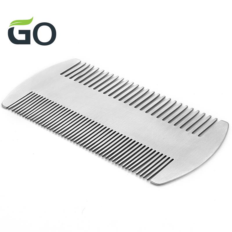 Dual Action Stainless Steel Credit Card Size Comb Wallet Pocket Comb ...